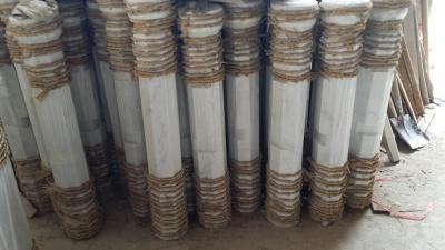 China China White Marble Garden Pillars Balustrade Custom Size 20mm Thickness for sale