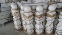 China White Marble Baluster Guangxi Stone Balustrade Staircase Railing 20mm Thickness Custom Size for sale