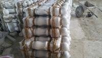 China White Marble Baluster Guangxi Stone Balustrade Staircase Railing 20mm Thickness Custom Size for sale