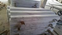 China Guangxi White Marble Staircase Handrail Baluster Banister Custom Size 20mm Thickness for sale
