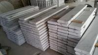 China White Marble Baluster Base Guangxi Stone Plinth 100mm Custom Size for Stair Railing for sale