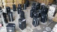 China Guangxi Black Marble Packing Stone 600x600mm Tiles Pure Black Marble Barriers for sale