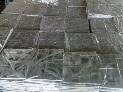 China Black Slate Mosaic Natural Stone Wall and Floor Tile 305x305mm Sheet for Indoor Outdoor Decoration for sale
