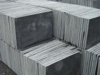 China Chinese Black Slate Patio Pavers Dark Grey Slate Flooring Tiles 60x60cm Natural Cleft for sale