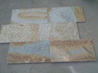 China Natural Quartzite Oyster Slate Paving Stone 60x60cm Beige Pool Coping Paver for sale