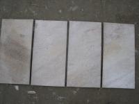 China Off White Quartzite Tiles 60x60cm Natural Stone Pavers Patio Flooring High Hardness for sale