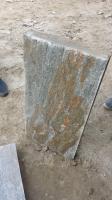 China Green Rustic Quartzite Pavers 60x60cm Natural Stone for Driveway and Patio for sale