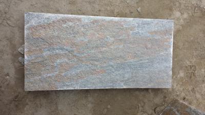 China Green Rustic Quartzite Stone Flooring Pavers Natural Kerbstone 60x60cm 2660kg/m3 for sale