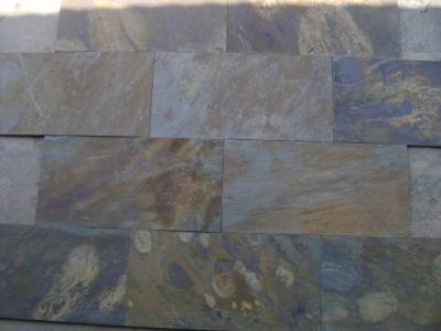China China Rusty Multicolor Slate Walkway Pavers 30x60cm Natural Split Patio Stones for sale