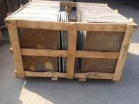 China Natural Split Surface Chinese Rusty Slate Paving Stone 60x60cm Floor Tile for Walkway for sale