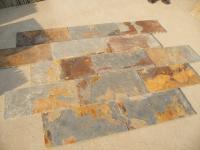 China S1120 Rusty Multicolor Slate Pavers Natural Cleft Patio Stones 30x60cm for sale