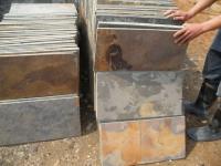China S1120 Rusty Multicolor Slate Pavers Natural Cleft Patio Stones 30x60cm for sale
