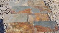 China China Multicolor Rusty Slate Paving Stone 40x60 cm Floor Tiles for Driveway Walkway for sale