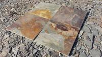 China China Multicolor Rusty Slate Paving Stone 40x60 cm Floor Tiles for Driveway Walkway for sale