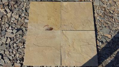 China China Yellow Slate Tiles Natural Stone Pavers 30x60cm Split Surface for Walkway for sale