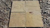 China China Yellow Slate Tiles Natural Stone Pavers 30x60cm Split Surface for Walkway for sale