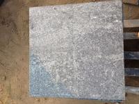 China Black Quartzite Tiles Flamed Surface 60x60cm Natural Stone Pavers for Patio Landscaping for sale