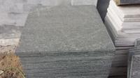 China Black Quartzite Tiles Flamed Surface 60x60cm Natural Stone Pavers for Patio Landscaping for sale