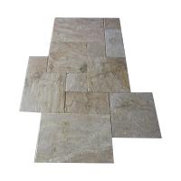 China Travertine Versailles Travertine Pattern Travertine Pavers Coffee Travertine Wall Cladding for sale