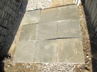 China Grey Slate Paving Stone 30x60cm Natural Split Surface Slate Floor Tiles for Walkway for sale