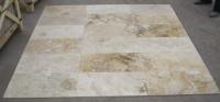 China Mixed Color Travertine Tiles 10mm Natural Paving Stone for Indoor Outdoor Wall Floor for sale