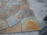 China Multicolor Slate Medallion Pattern Paving Stone 2780kg/m3 Density for Floor for sale