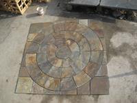 China Multicolor Slate Medallion Pattern Paving Stone 2780kg/m3 Density for Floor for sale