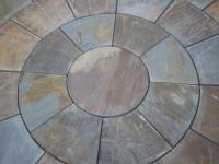 China Multicolor Slate Medallion Pattern Paving Stone 2780kg/m3 Density for Floor for sale