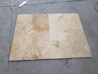 China Beige Travertine Tiles 10mm Natural Stone Pavers for Indoor Outdoor Landscaping for sale