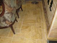 China Golden Yellow Travertine Tiles 10mm Natural Paving Stone Polished Honed Brushed for Indoor Outdoor for sale