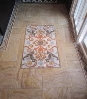 China Golden Yellow Travertine Tiles 10mm Natural Paving Stone Polished Honed Brushed for Indoor Outdoor for sale