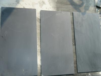 China Black Slate Floor Tile 60x90cm Honed Surface Natural Stone for Indoor Outdoor Wall Tile for sale