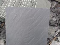 China Brushed Black Slate Paving Stone 30x30 30x60 60x60cm Charcoal Slate Floor Tiles for sale