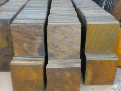 China China Multicolor Slate Tiles 30x60cm Rust Slate Stone Pavers Natural Split Surface for sale
