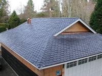 China Dark Grey Black Slate Roof Tiles 400x250mm Natural Split Stone Roofing Material ASTM Certified for sale