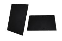 China Midnight Black Slate Roof Tiles 400x200mm Natural Stone Roof Slates Durable Non-Fading for sale