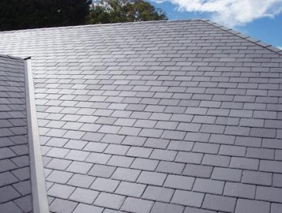 China Natural Slate Roof Tiles 400x250mm Grey Hubei Slate Stone Roofing for sale