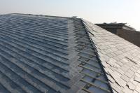 China Natural Slate Roof Tiles 400x250mm Grey Hubei Slate Stone Roofing for sale