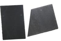 China Natural Slate Roof Tiles 400x250mm Grey Hubei Slate Stone Roofing for sale