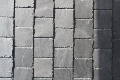 China Grey Slate Roof Tiles 400x200mm Natural Stone Roofing Slate Durable Non-Fading for sale