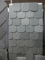 China Grey Slate Roof Tiles Natural Split Stone Roofing 400x250mm 7-9mm Thick for sale