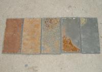 China Rusty Multicolor Slate Roof Tiles 400x200mm Natural Split Slates for Durable Roofing for sale