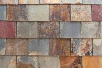 China Rusty Multicolor Slate Roof Tiles 400x200mm Natural Split Slates for Durable Roofing for sale