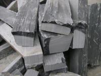 China Natural Fieldstone Black Slate Stone Veneer Slate Ledgestone & Wall Cladding for sale
