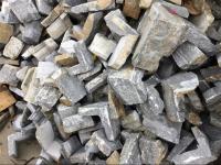 China Blue Quartzite Loose Ledge Stone Natural Stone Veneer Wall Cladding 60kgs/m2 2-3cm for sale