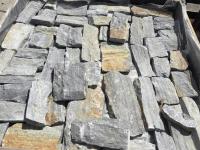 China Blue Quartzite Loose Ledge Stone Natural Stone Veneer Wall Cladding 60kgs/m2 2-3cm for sale