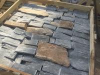 China Grey Slate Field Stone Random Slate Stone Veneer Natural Slate Wall Cladding for sale