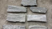 China Green Quartzite Ledger Stone Veneer Natural Split Face Wall Cladding 60kg per m2 for sale