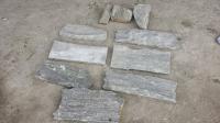 China Green Quartzite Ledger Stone Veneer Natural Split Face Wall Cladding 60kg per m2 for sale