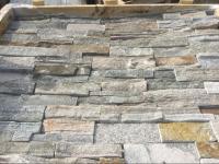 China Pink Quartzite Random Stone Veneer Quartzite Field Stone Natural Stone Cladding for sale